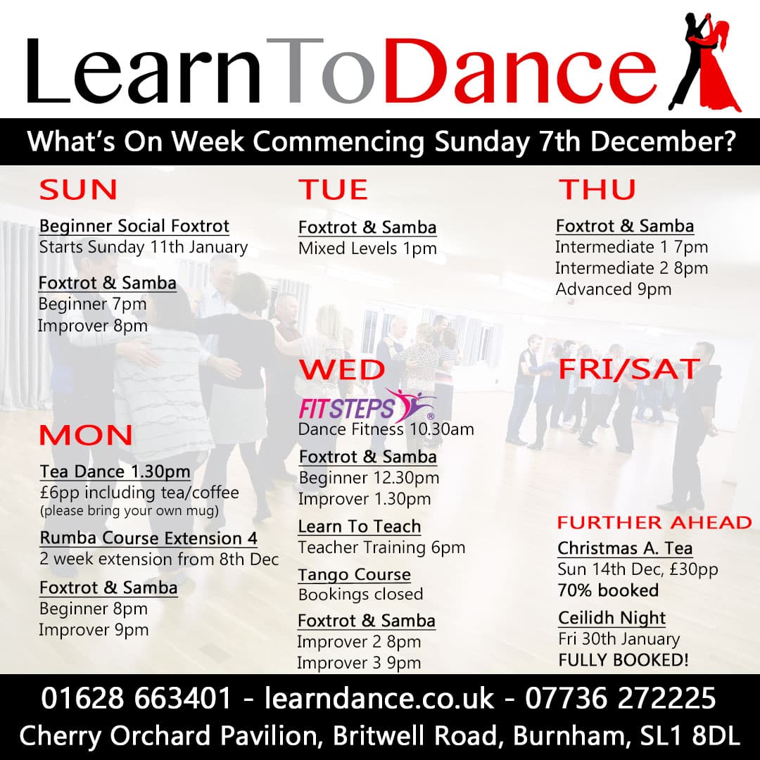 Foxtrot & Samba - Weekly Update Sunday 7th December 2025 - Learn To Dance