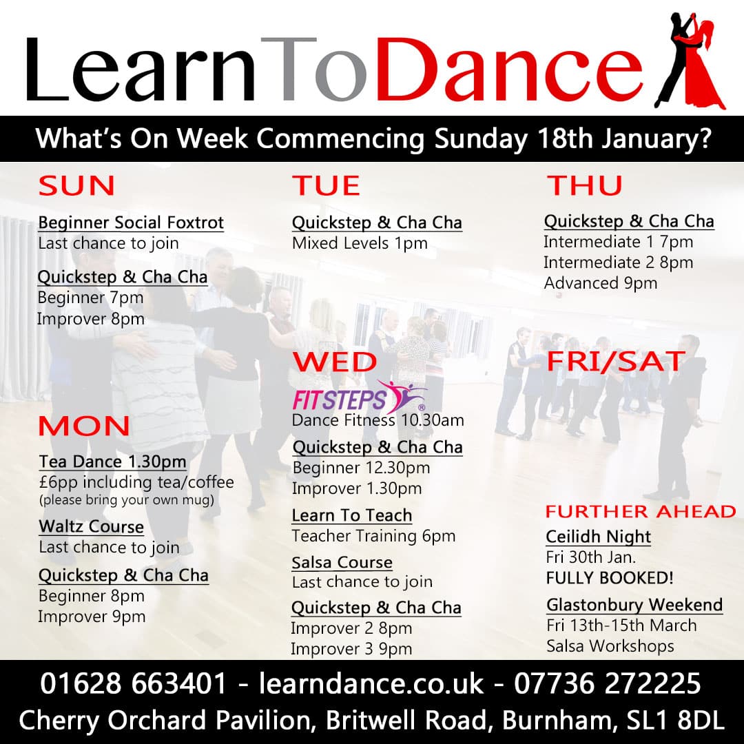Quickstep & Cha Cha - Weekly Update Sunday 18th January 2026 - Learn To ...
